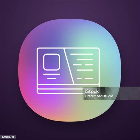 명함 방문 컷 어웨이 응용 프로그램 아이콘 Ui Ux 사용자 인터페이스 웹 또는 모바일 응용 프로그램입니다 기업가 액세서리 벡터 고립 된 그림입니다 연락처 정보 용지 브랜딩