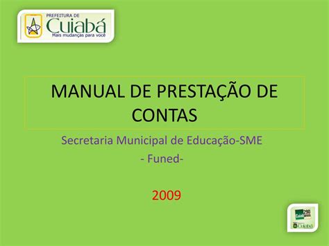 PPT MANUAL DE PRESTAÇÃO DE CONTAS PowerPoint Presentation free