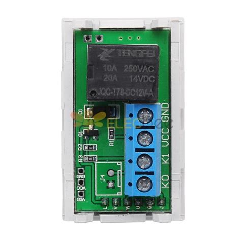 Elecbee Pcs Mini V A Digital LED Dual Display Timer Relay Module With Case Timing Delay Cycle