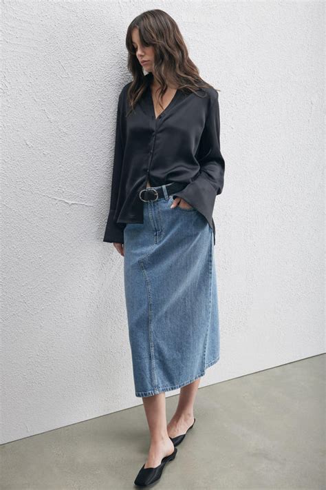 Freya Denim Midi Dress Aspen Blue Decjuba
