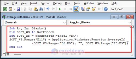 How To Find Average With Blank Cells In Excel 4 Easy Ways