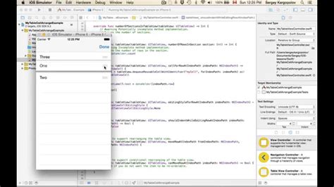 UITableViewController Rearrange Or Reorder Table Cells Example In Swift