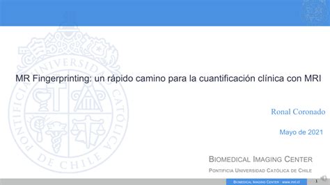 Pdf Mr Fingerprinting Un R Pido Camino Para La Cuantificaci N