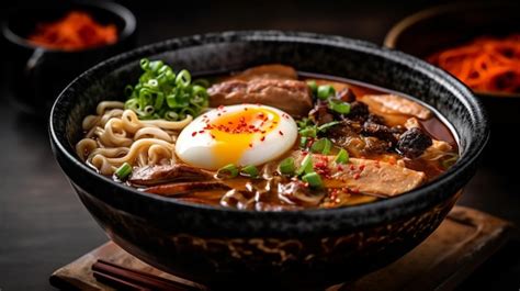 Premium Ai Image Ramen Asian Noodle In Broth With Beef Tongue Meat