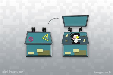 Deltarune Spamton Dumpster Hinged Pin Fangamer