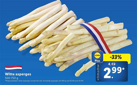Witte Asperges 500 750 G Aanbieding Bij Lidl Folderfeestnl