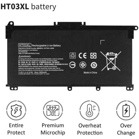 Hp Ht03xl L11119 855 Battery Compatible With Pavilion Laptop 14 Ce 14