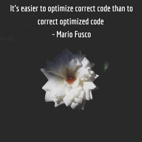 It S Easier To Optimize Correct Code Than To Correct Optimized Code