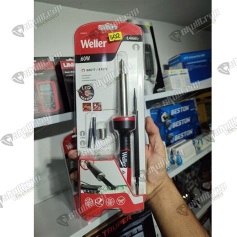 Cautín Weller 60W profesional con luz led halo ring WLIRK6012A accesorios