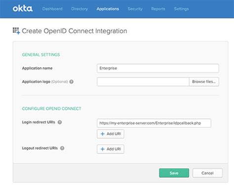 Implementing Single Sign On In Enterprise 10 Using Okta Home