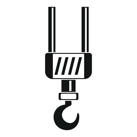 Construction Hook Icon Simple Style 14412912 Vector Art At Vecteezy