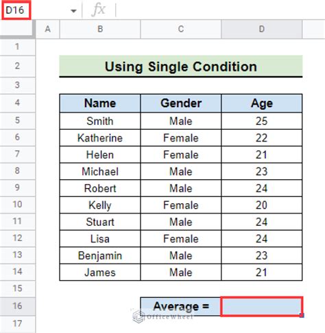 How To Use Averageifs Function In Google Sheets Examples