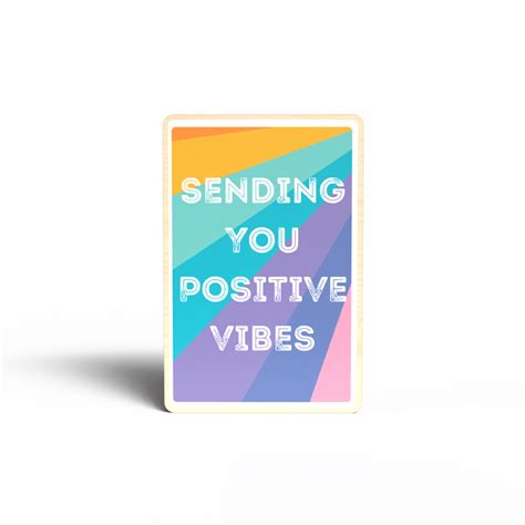 Sending You Positive Vibes Wooden Postcard Lifeforce Glass Inc