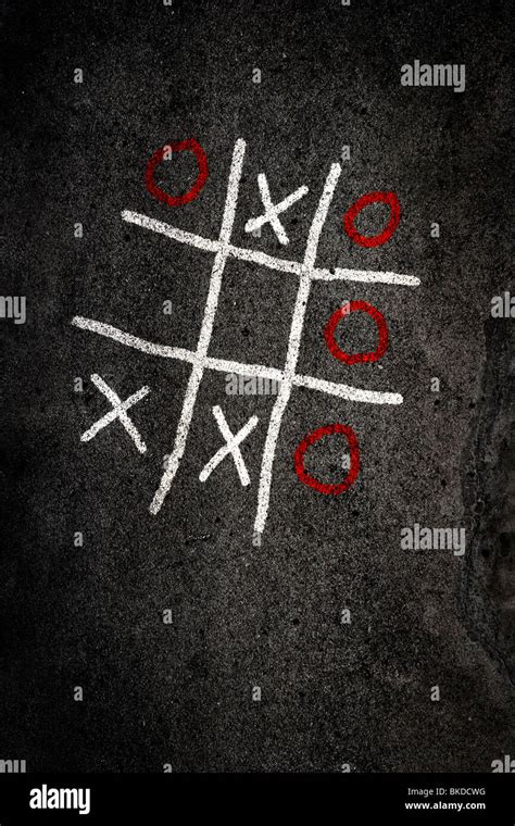 Noughts And Crosses Game On Paving Stock Photo Alamy