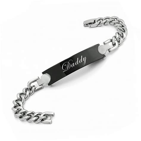 Personalized Engraved Stainless Steel Bracelet For Menperfect T For