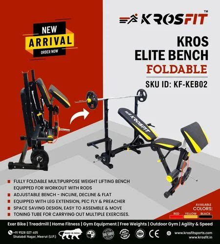 Krosfit Elite Bench Foldable Gym Kibi Sports Kibi Sports Private