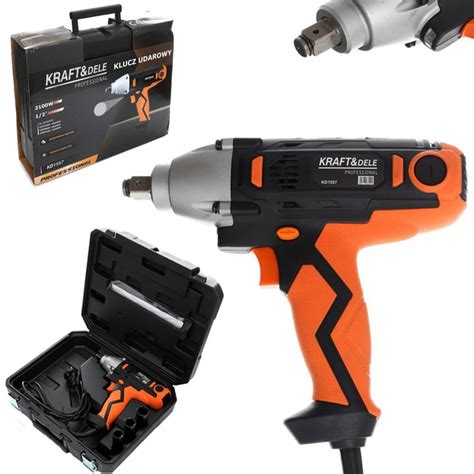 KLUCZ UDAROWY ELEKTRYCZNY 2100W 800Nm 1 2 NASADKI KD1557 za 229 zł z