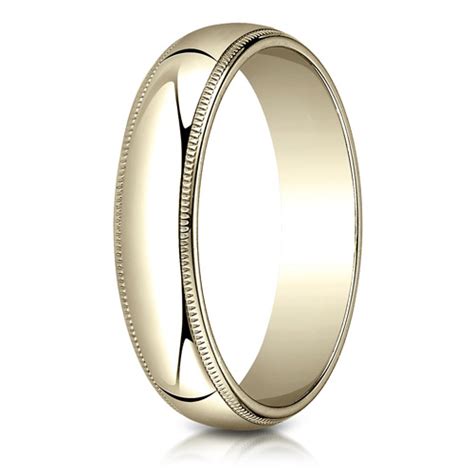 14kt Yellow Gold 5mm Milgrain Wedding Band 5mmmil 14ky Joy Jewelers