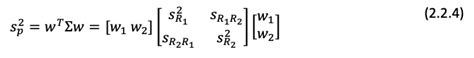 Portfolio Variance Explained Calculation Covariance Matrix And