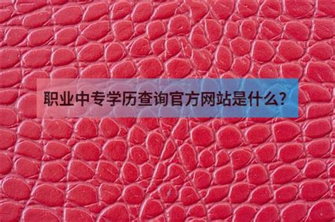 职业中专学历查询官方网站是什么山东中职网学历查询网站是什么 职教网
