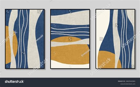 Illustration Composed Irregular Color Blocks Modern Stock Illustration
