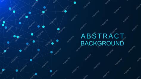 Premium Vector Abstract Dots And Lines Connection For Global Network Technology Chemistry