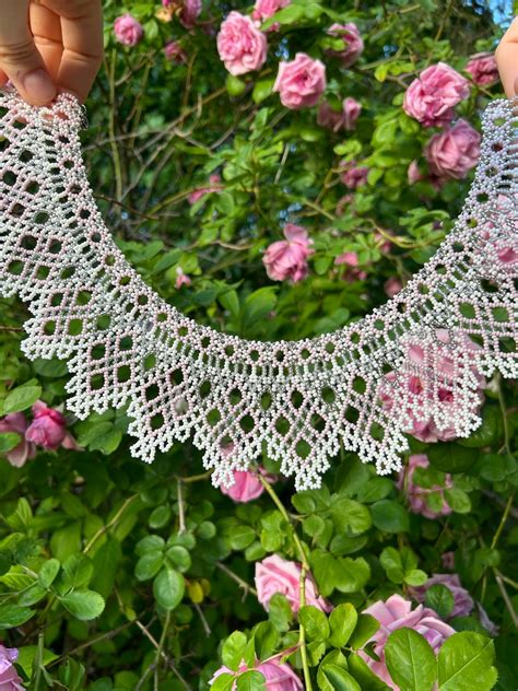 2024 Ukrainian Sylyanka Seed Bead White Yellow Wedding Necklace Beaded