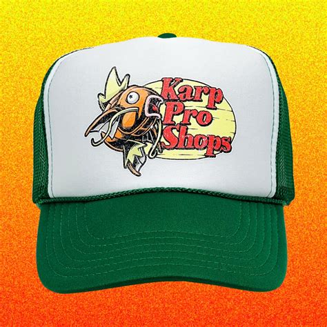 Original Karp Pro Shops Trucker Hat Pokemon Inspired Etsy