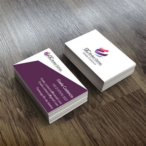 Diseño De Tarjetas Personales Gc Broker Comex Domestika