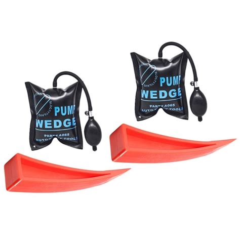 2x Car Air Pump Wedge Inflatable Hand Pump Car Door Window Shim Entry