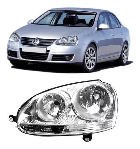 Farol Jetta 2007 2008 2009 2010 Foco Duplo Cromado Esquerdo