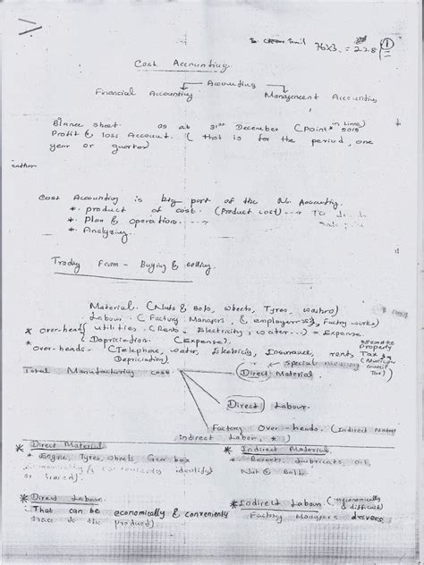 Cost Accounting Notes Pdf