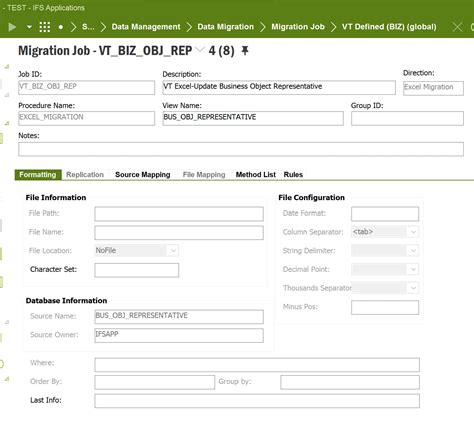 Migration Job Excel Not Performing Updates Ifs Community