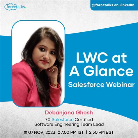 Join Our Webinar On Lightning Web Components Forcetalks Posted On The