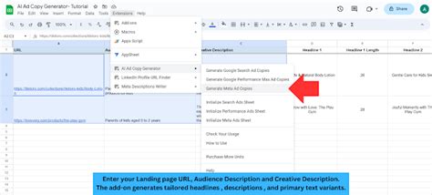 AI Ad Copy Generator Google Workspace Marketplace