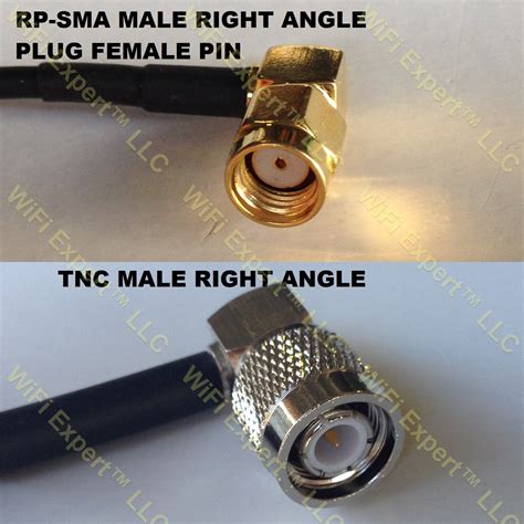 RG RP SMA MALE ANGLE To TNC Male Angle Coaxial RF Pigtail Cable RF