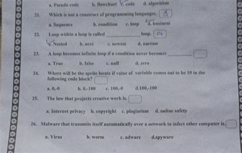 A Pseudo Code B Flowchart C Code D Algorithm Studyx