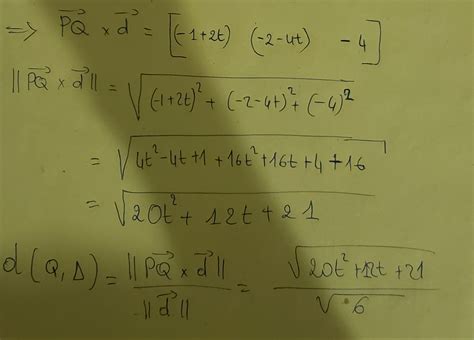 Vector Spaces Need Help Finding The Minimal Distance Between Two