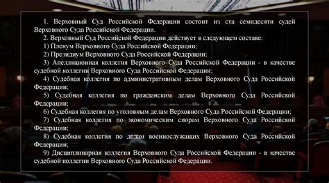 Верховный суд РФ состав порядок формирования полномочия