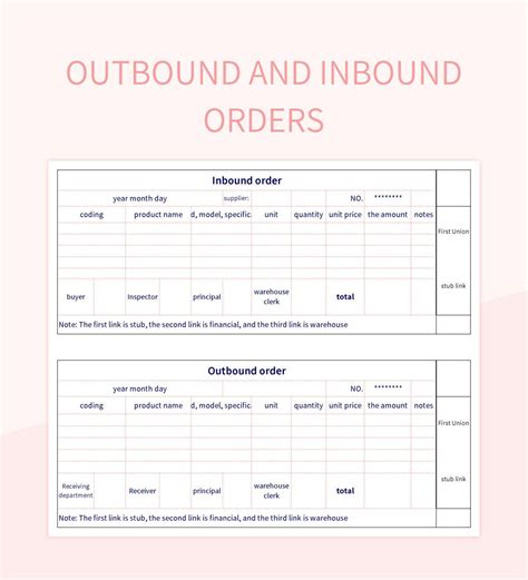 Free Outbound Form Templates For Google Sheets And Microsoft Excel