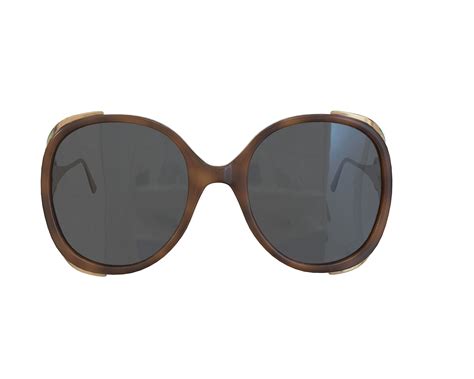 3d Model Gucci Round Frame Interlocking G Sunglasses Vr Ar Low Poly