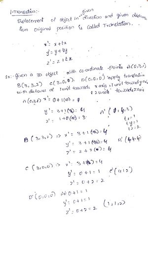 Computer Graphics 2marks Computer Networks SIST Studocu