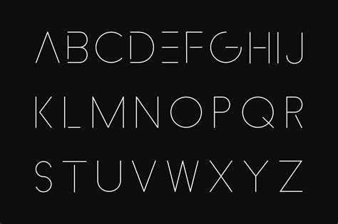 Minimalistic Font Thin Design By Expressshop Thehungryjpeg
