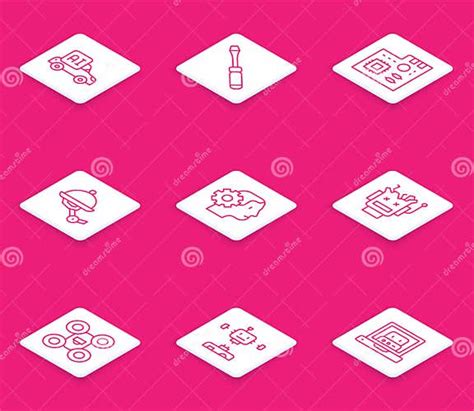 Set Line Autonomous Smart Car Screwdriver Motherboard Digital Chip Waiter Robot Humanoid