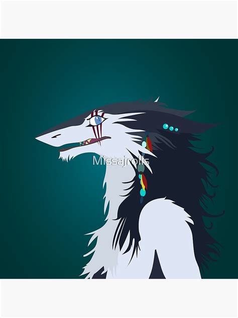 Female Sergal Poster By Missajrolls Redbubble
