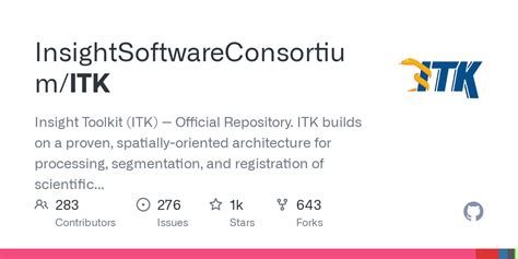 Github Insightsoftwareconsortiumitk Insight Toolkit Itk Official Repository Itk Builds