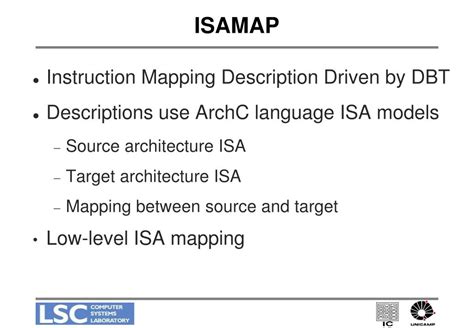 Ppt Isamap Instruction Mapping Driven By Dynamic Binary Translation