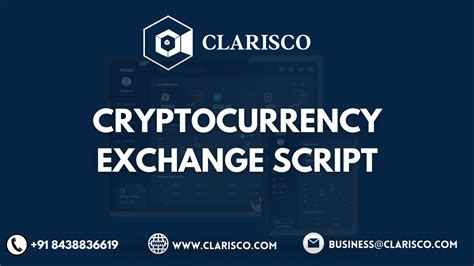 Cryptocurrency Exchange Script Clarisco Solutions