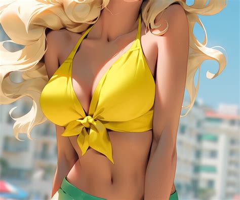 Artstation Bikini Cartoon Models Prompt Arts Midjourney Prompt