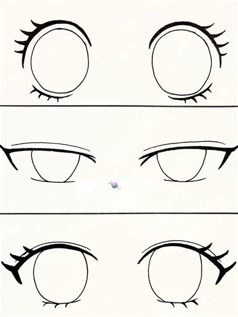 眼睛简笔画动漫 眼睛简笔画动漫少女q版 苗苗知道